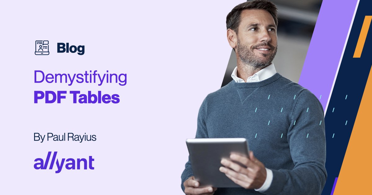 Demystifying PDF Tables - Allyant