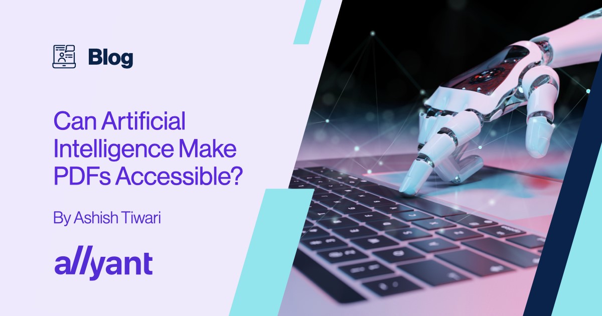 Can Artificial Intelligence Make PDFs Accessible?