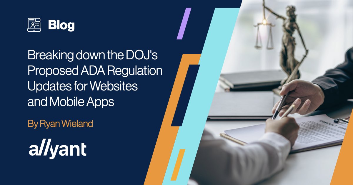 What are the DOJ's Proposed ADA Regulation Updates for Websites and ...